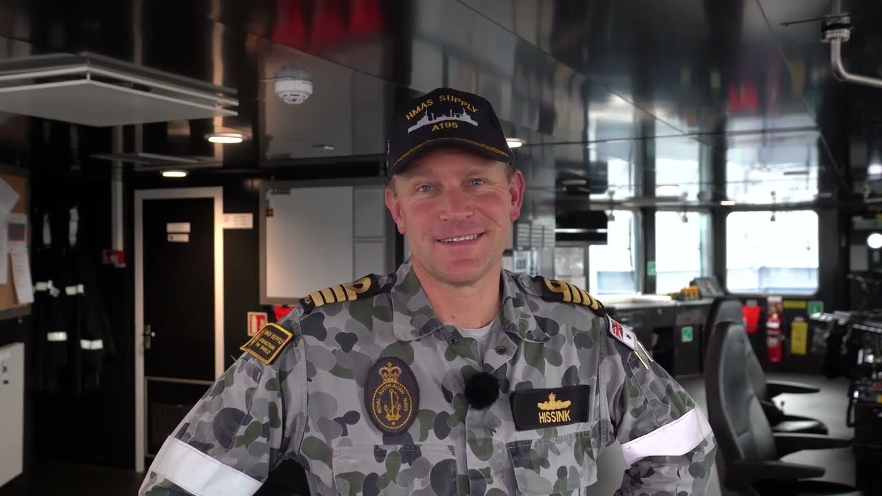 Captain Ben Hissink and the HMAS Supply - BUNNIES TV